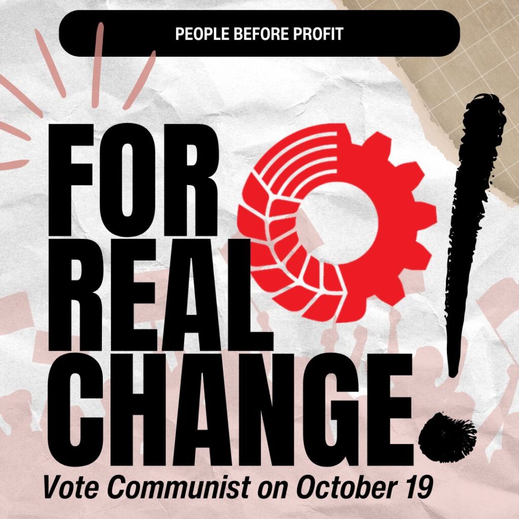 VOTE COMMUNIST! – COMMUNIST PARTY OF BC
